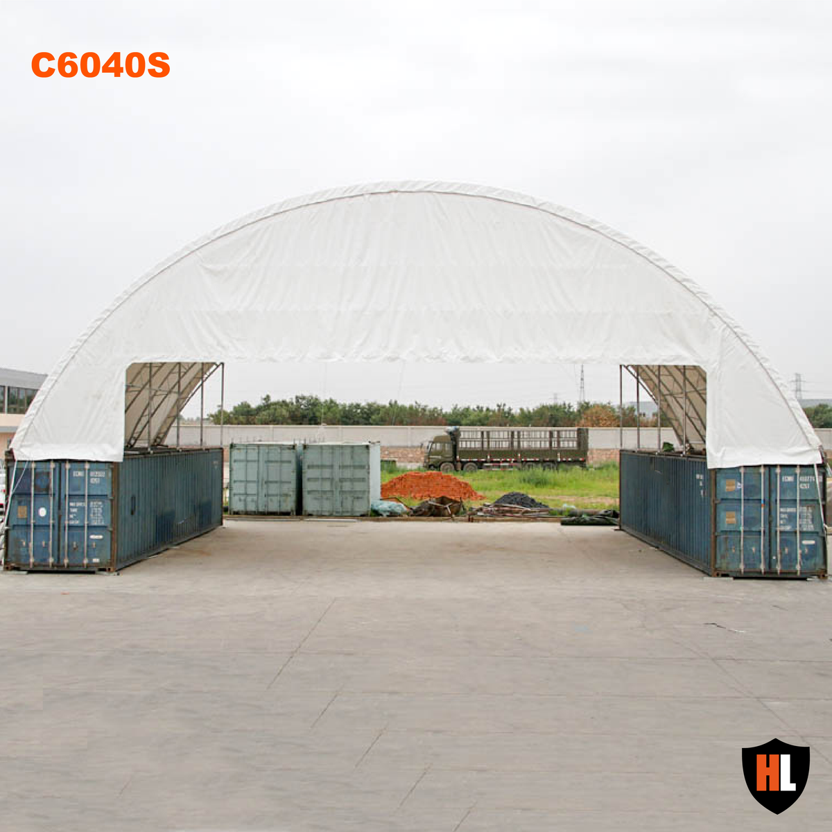 C6040S - 60 x 40 ft Container Shelter – Brian Scott Engineering